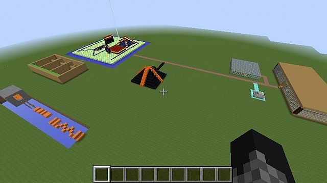 Flat World With Random Creations Minecraft Map