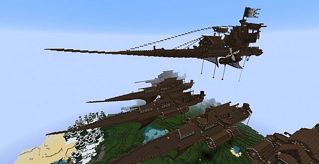 Minecraft Amazing Airship Build Minecraft Map