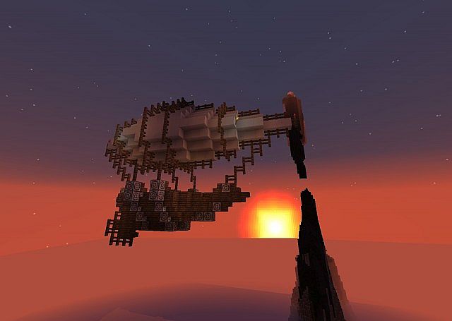 Small airship Minecraft Map