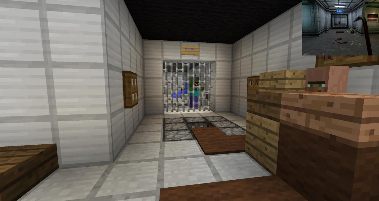 Half-Life campaign recreated and playable Minecraft Map