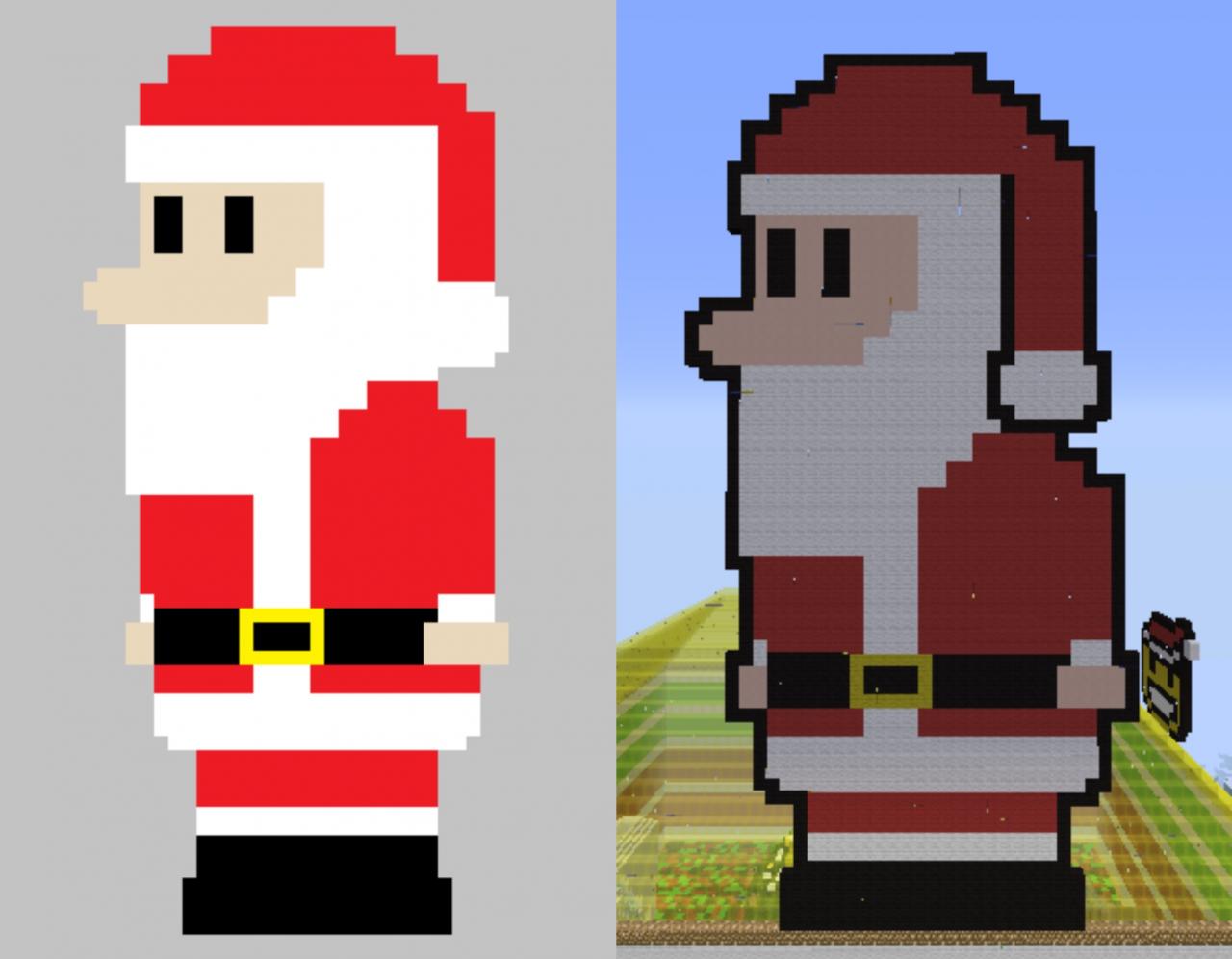 8bit Santa Claus Done by -TRUKfit Minecraft Project