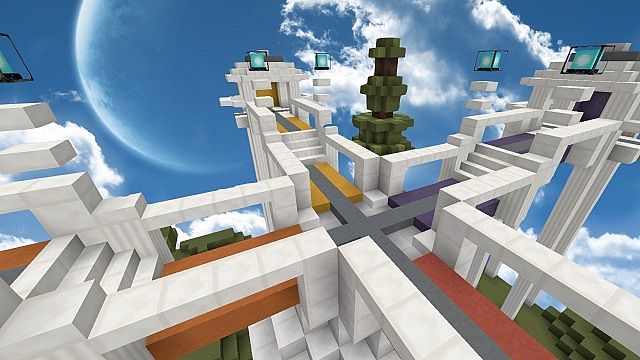 Amazing Portal Spawn Futuristic Nature! Minecraft Map