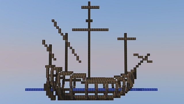 Medieval Large Caravel Minecraft Map