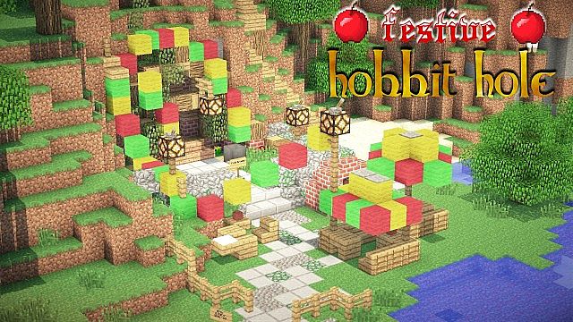 FESTIVE HOBBIT HOLE - Merry Bloomin' Christmas! Minecraft Map