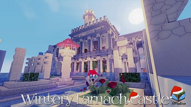 Wintery Larnach Castle - Advent Calendar # 14 Minecraft Map