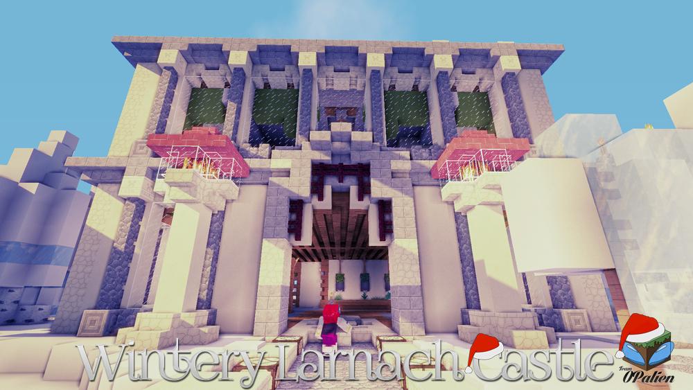 Wintery Larnach Castle - Advent Calendar # 14 Minecraft Map