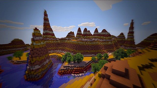 Mesa Canyon : Custom Terrain [creative] Minecraft Map