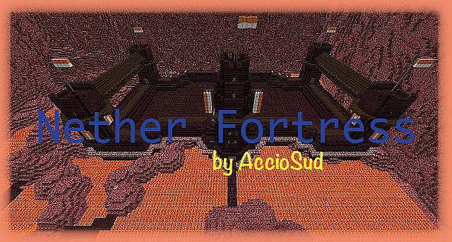 Capture the Flag Nether Fortress Minecraft Map