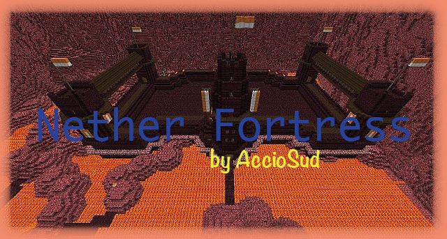 Capture the Flag Nether Fortress Minecraft Map