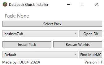 Datapack Quick Installer [v1.1] [MULTIMC SUPPORT] Minecraft Mod