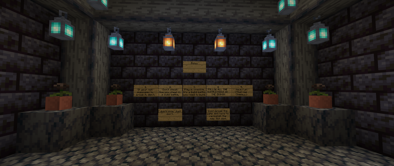 Nether Build Battle Mini Game (READ DESCRIPTION!!) Minecraft Map