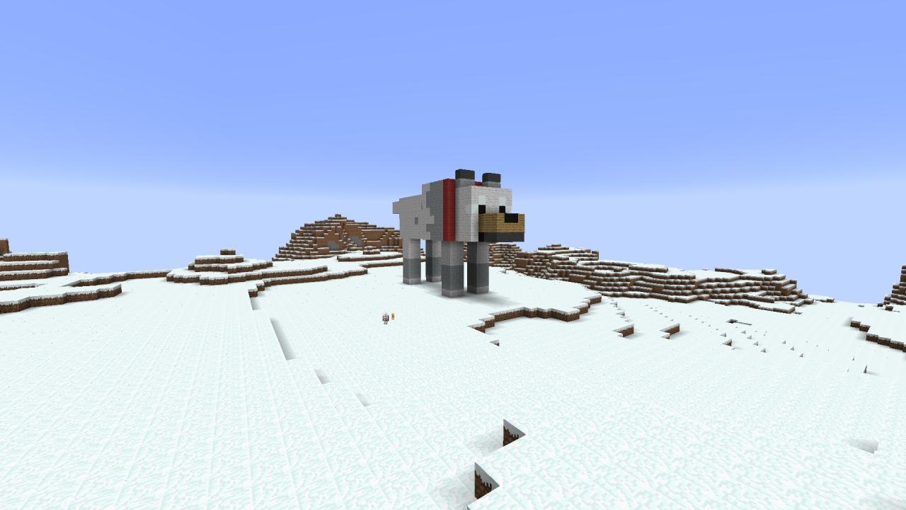 16th December - Wolf Statue Minecraft Project
