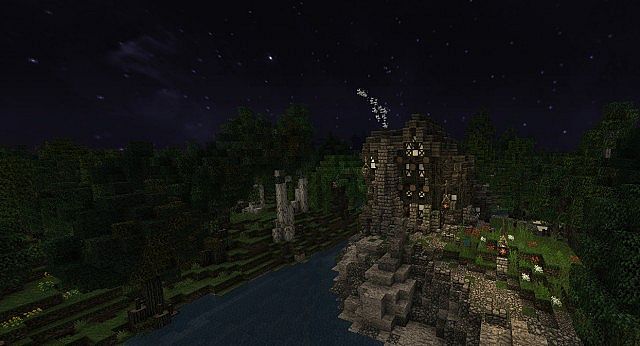 Medieval House + Forest Minecraft Map