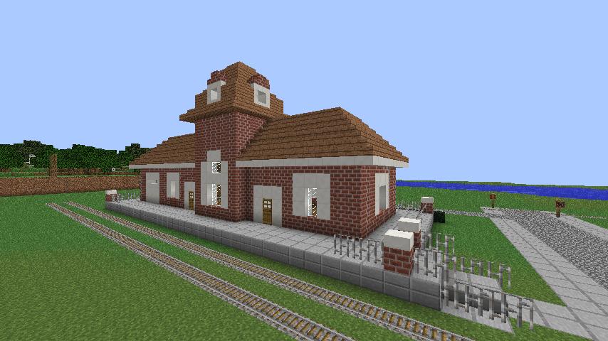 Homestead Pennsylvania Railroad Train Station Minecraft Map