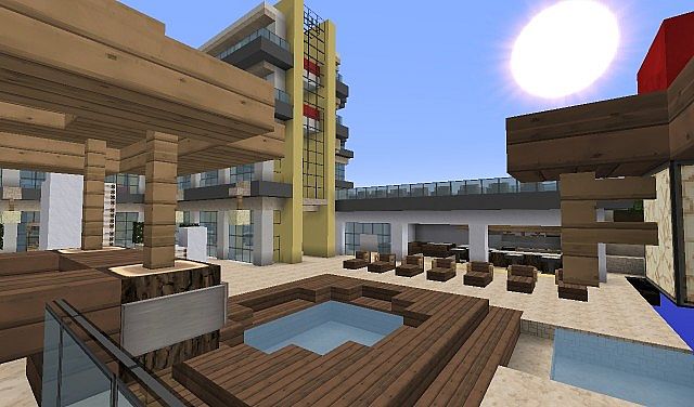 Modern beach resort Minecraft Project
