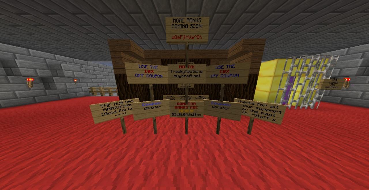 [HUB] Freaky Factions ***NEED STAFF*** |PVP|Factions|Ranks| Minecraft Server