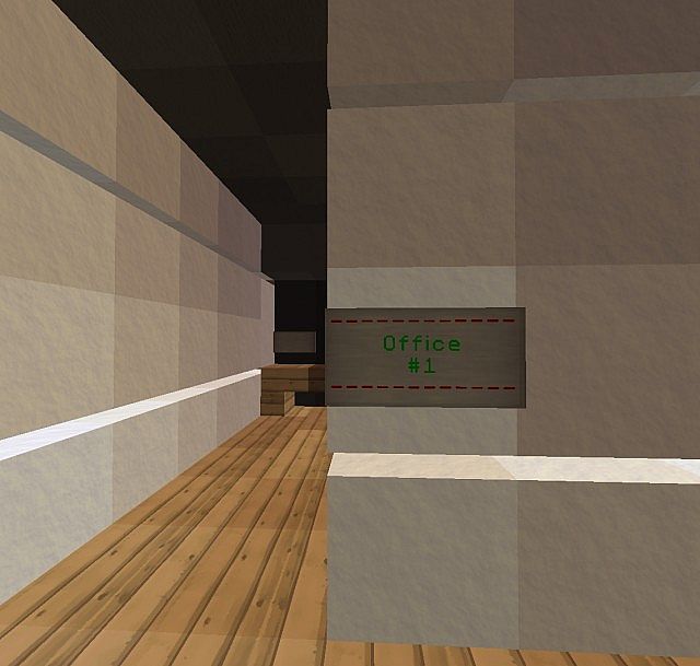 Modern Minmlist Office Interior Minecraft Map