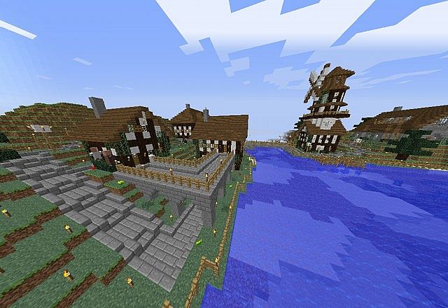 Medieval Ages Village (70M) Minecraft Map