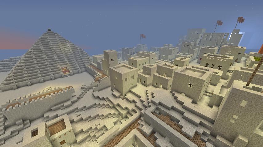 Sandstorm map for Hunger Games Minecraft Map