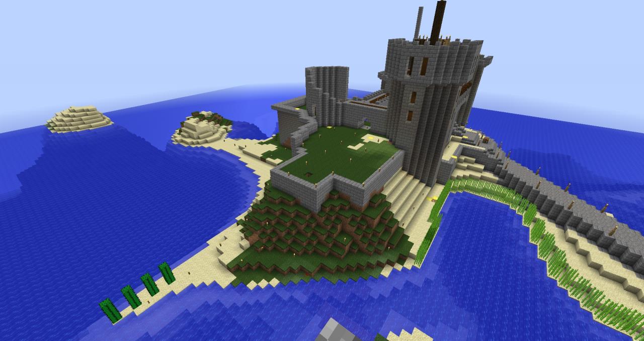2nd Island castle Minecraft Map