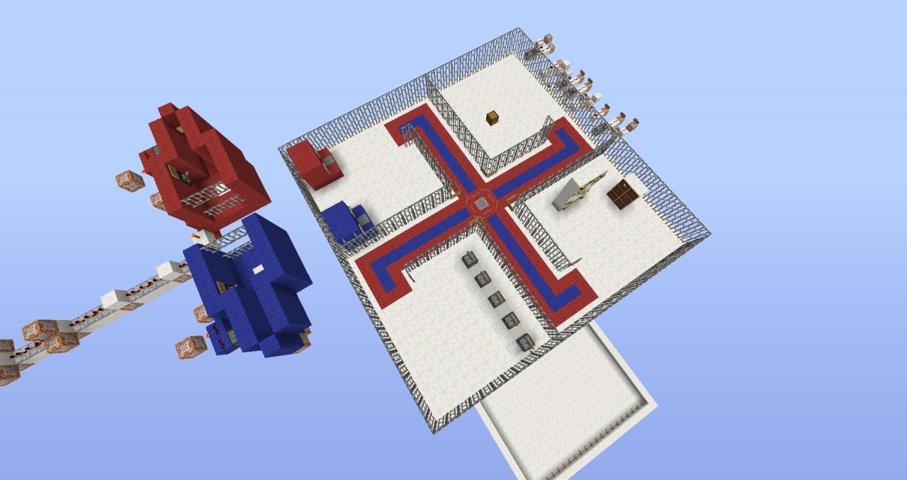 Red vs Blue Minecraft Map