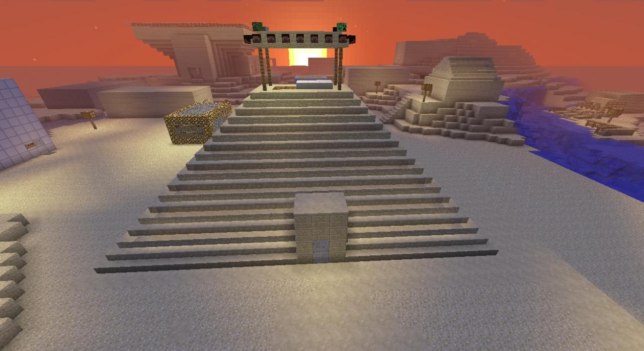Beach Bum Pyramid map Minecraft Map
