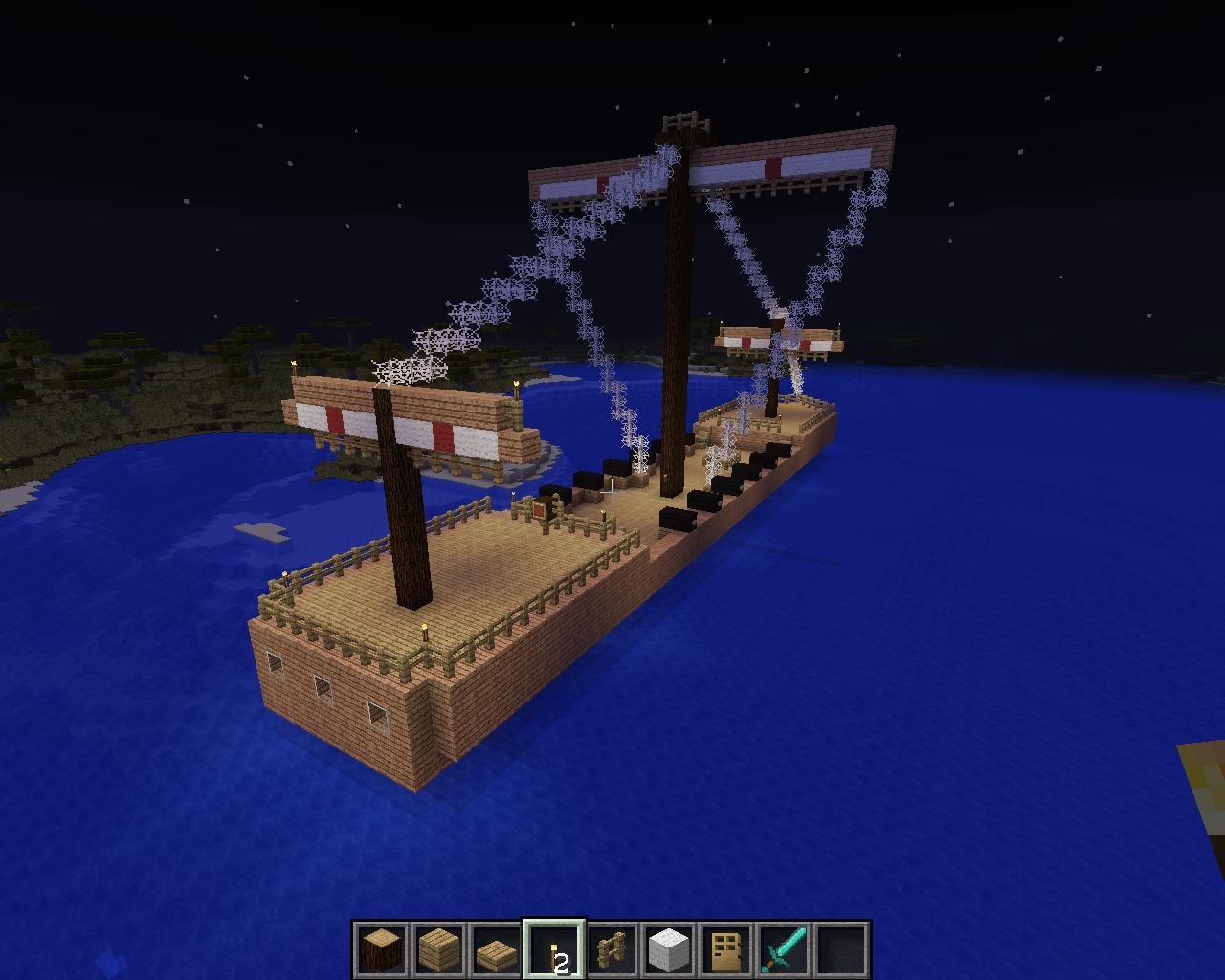 Small british Battleship Minecraft Map