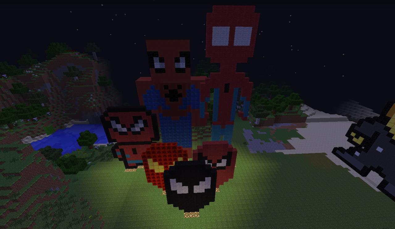 Spider-Man PixelArt Set Minecraft Map