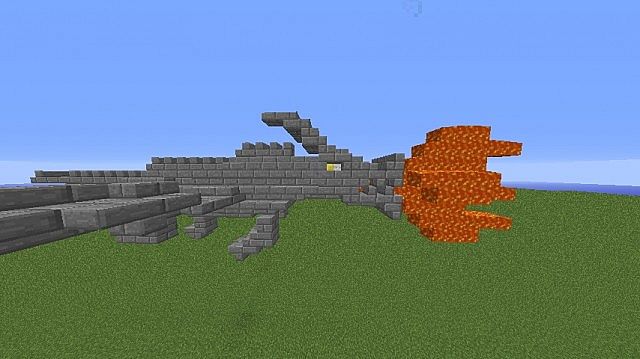 Small 3D Dragon Minecraft Map