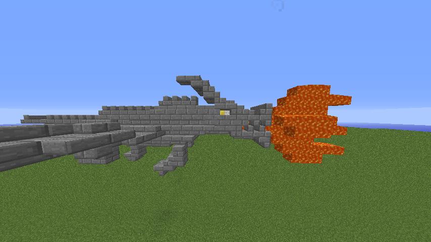 Small 3D Dragon Minecraft Map