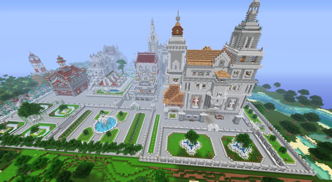Virtual city from clever books Minecraft Map