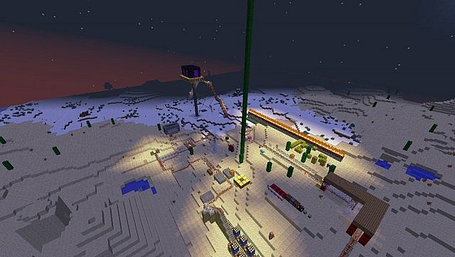 Minecart ride to a place Minecraft Map