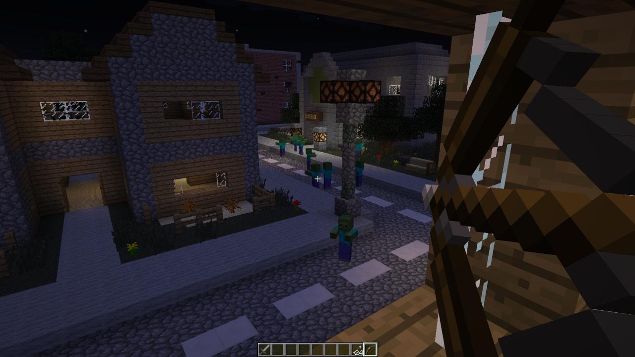 "ZombieSurv" Minecraft survival / adventure map Minecraft Map