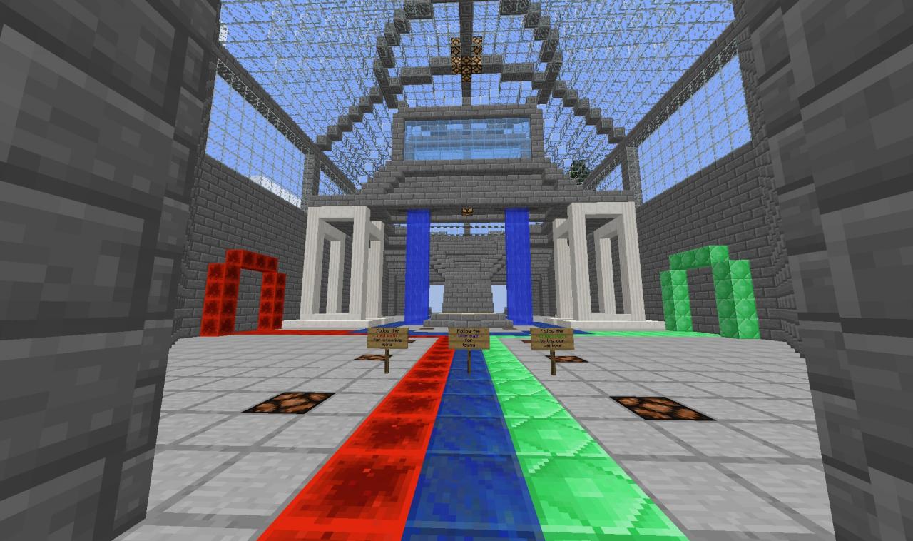 Floating server spawn Minecraft Map