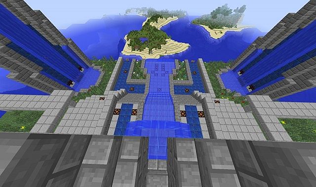 Floating server spawn Minecraft Map