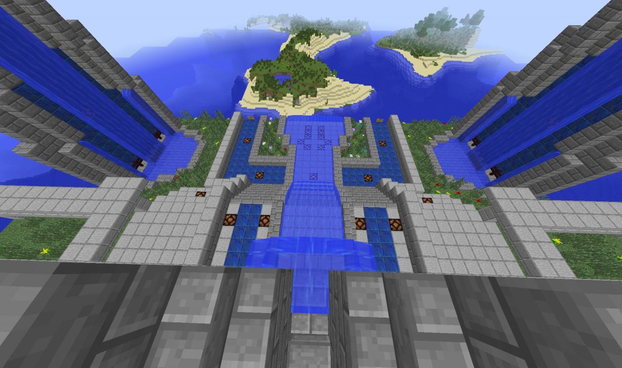 Floating server spawn Minecraft Map