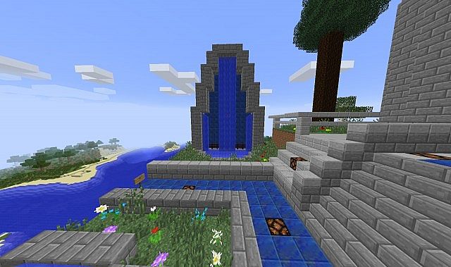 Floating server spawn Minecraft Map