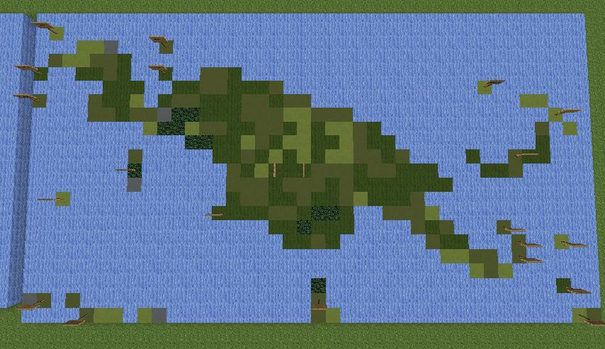 Geography Pixel Art Minecraft Map