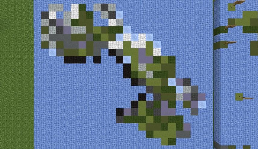 Geography Pixel Art Minecraft Map