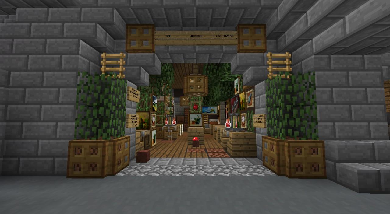 The Winking Lynx Tavern - Markarth Minecraft Map