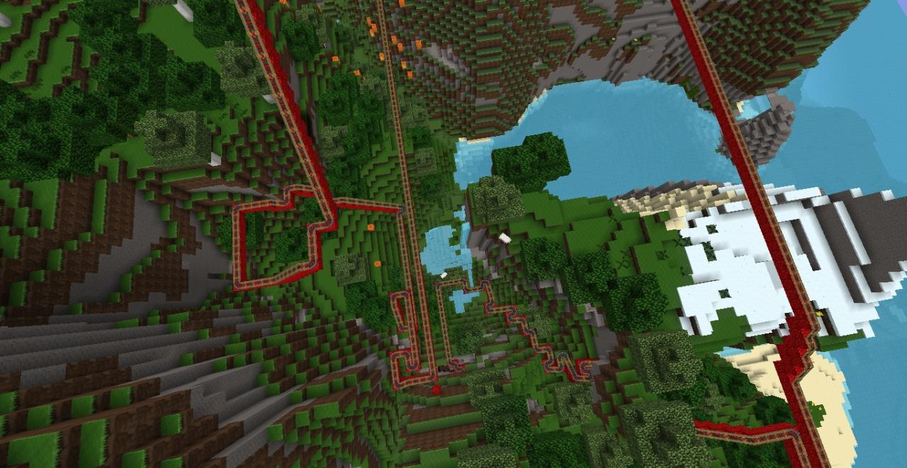 rollercoaster Minecraft Map