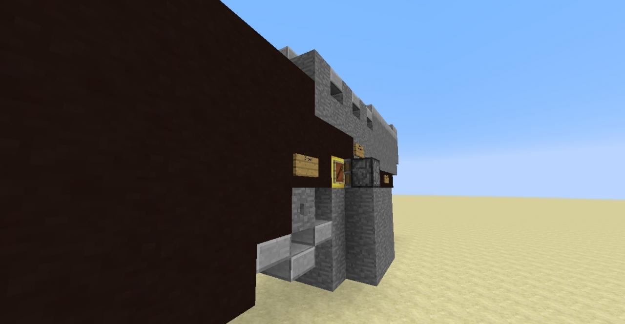 Working Redstone Gun Minecraft Map
