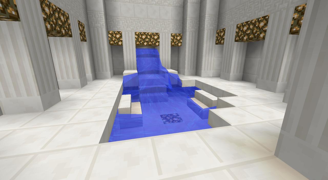 Roman Style Fountain Bath Minecraft Map