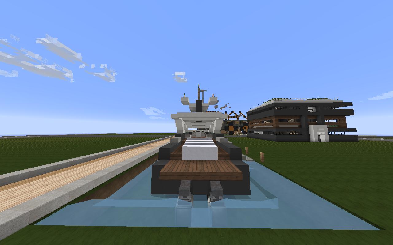 Modern small Yacht Minecraft Map