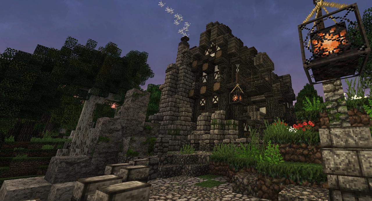 Medieval House + Forest Minecraft Map