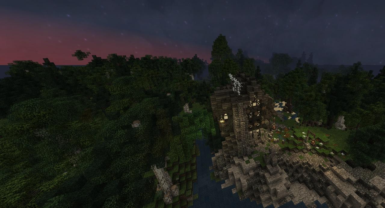 Medieval House + Forest Minecraft Map