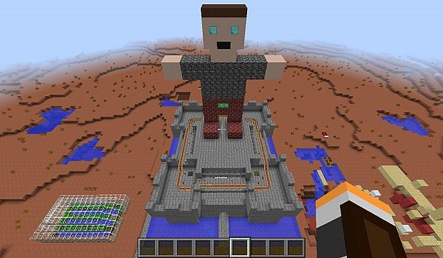 Castle with Statue Minecraft Map