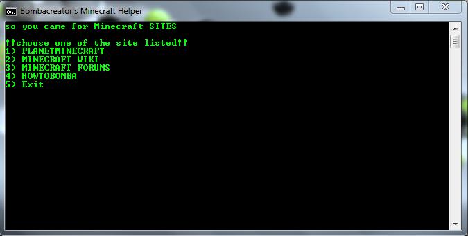Bombacreator's MinecraftHelper Minecraft Map