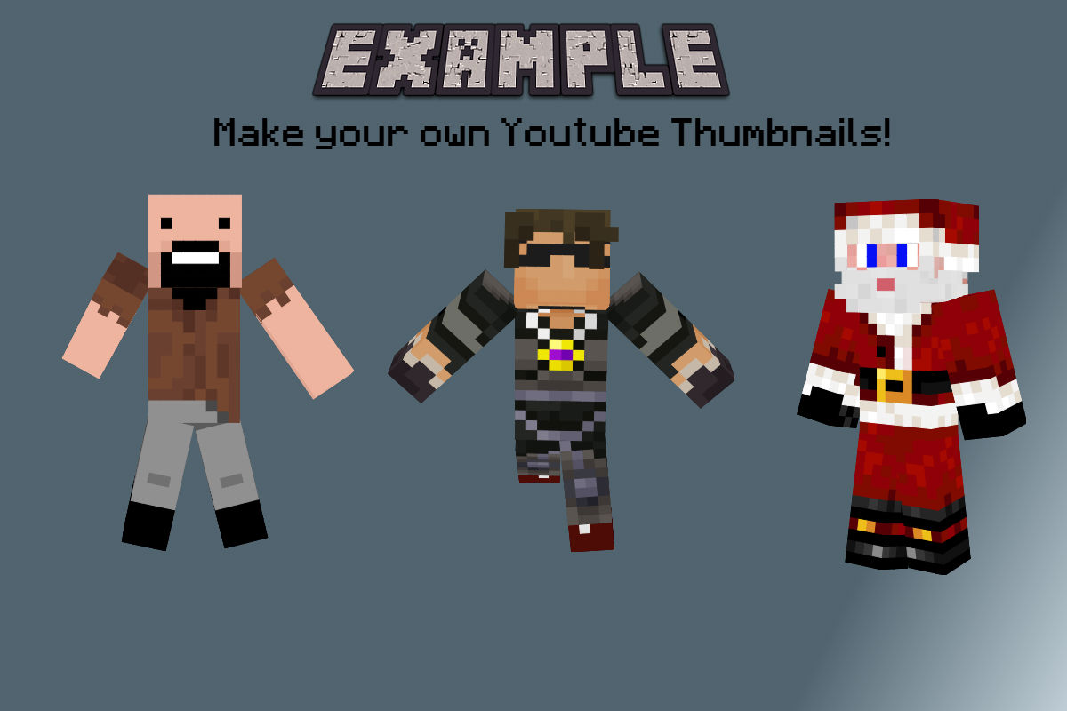 How to get your OWN Custom Youtube Thumbnails! Minecraft Blog