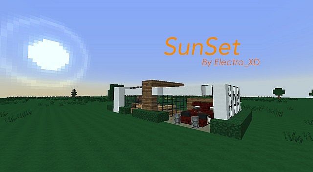 SunSet - Just a Small Modern House Minecraft Map